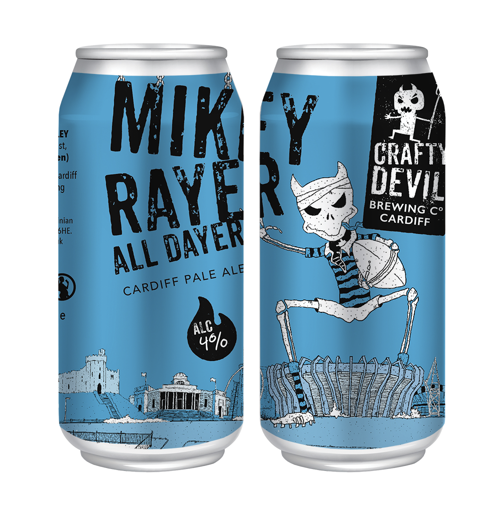 MIKEY RAYER All Dayer - Session Pale Ale. 4%. 4 x 440ml cans. – Crafty ...